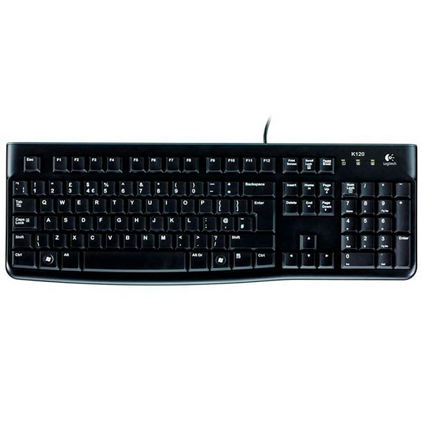 Logitech Corded Keyboard K120 Russian layout Black 920-002506 – Bakıda ...