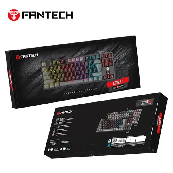Fantech Atom87 MK876 V2 RGB Mechanical Keyboard Sumi Edition ...
